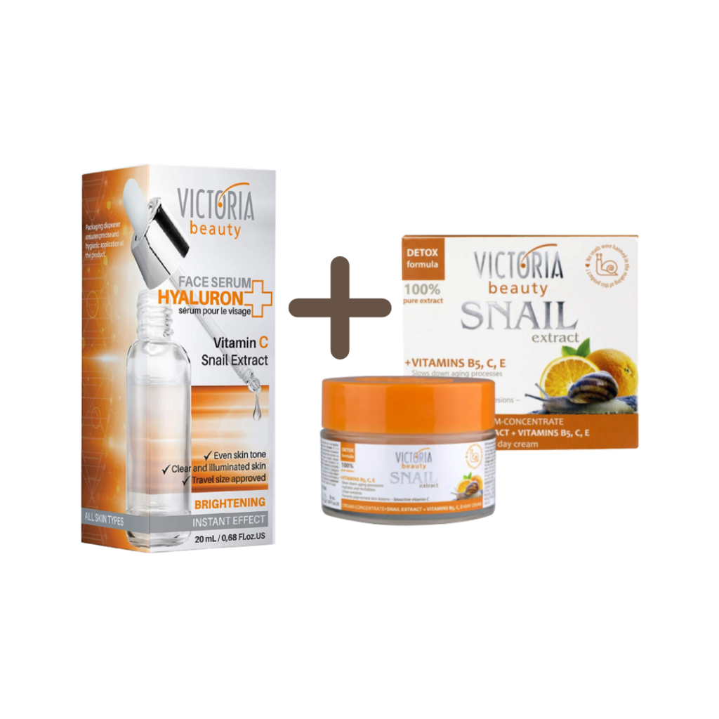 Hyaluron Set Face Cream and Serum with Vitamin C Victoria Beauty ...